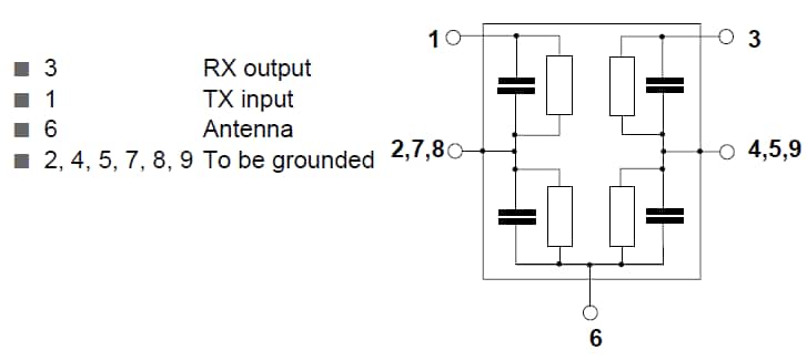 B39182B SAW Duplexer - EPCOS / TDK | Mouser